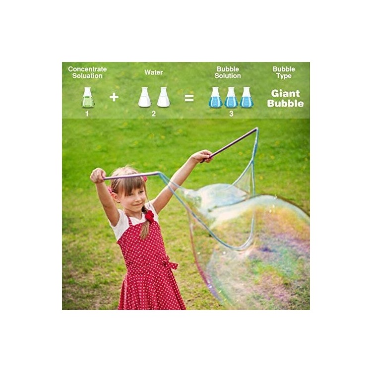 HOMILY Bubble Solution Refill 32 oz (up to 2.5 Gallon) Concentrated ...