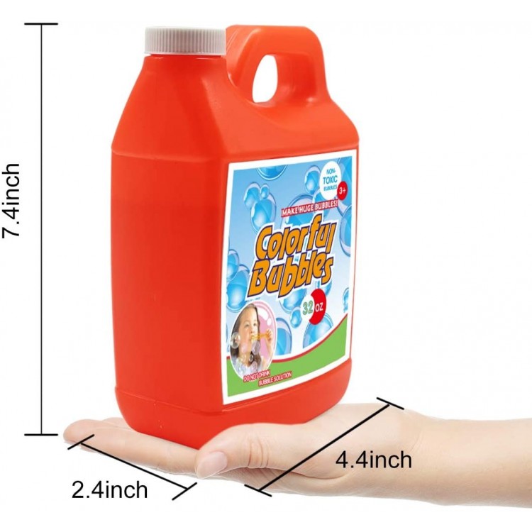 HOMILY Bubble Solution Refill 32 oz (up to 2.5 Gallon) Concentrated ...